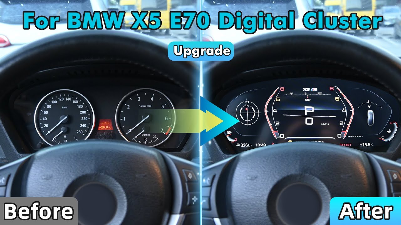 Installation: The Best 2025 Custom DIGITAL Cluster | For BMW X5 | Carplay Instrument Cluster ...