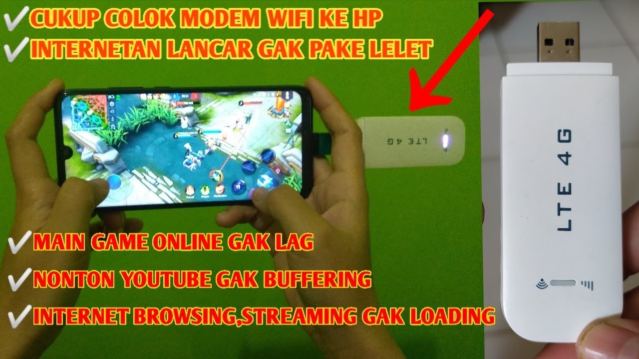 Internetan pake Modem Wifi Cukup Colok ke Hp | Puas Lancar Abiss - YouTube