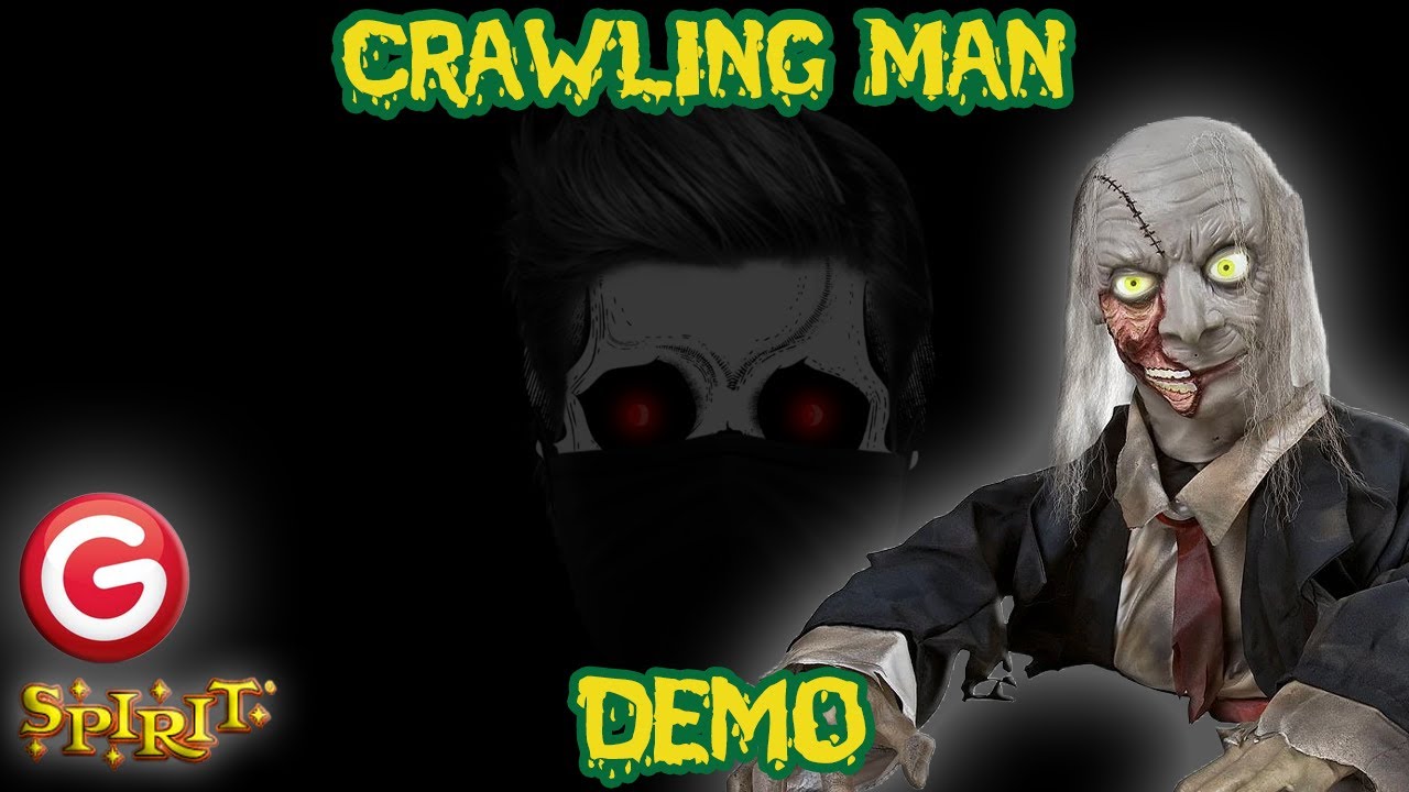(Spirit Halloween) Gemmy Crawling Man 2009 Demo - YouTube
