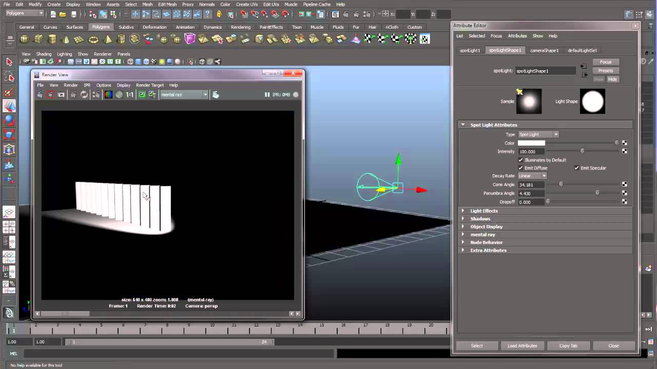 Lights: Decay Rate in Maya - YouTube