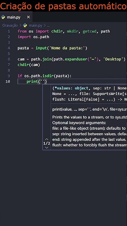 Criando pastas automático com python #shorts #python - YouTube