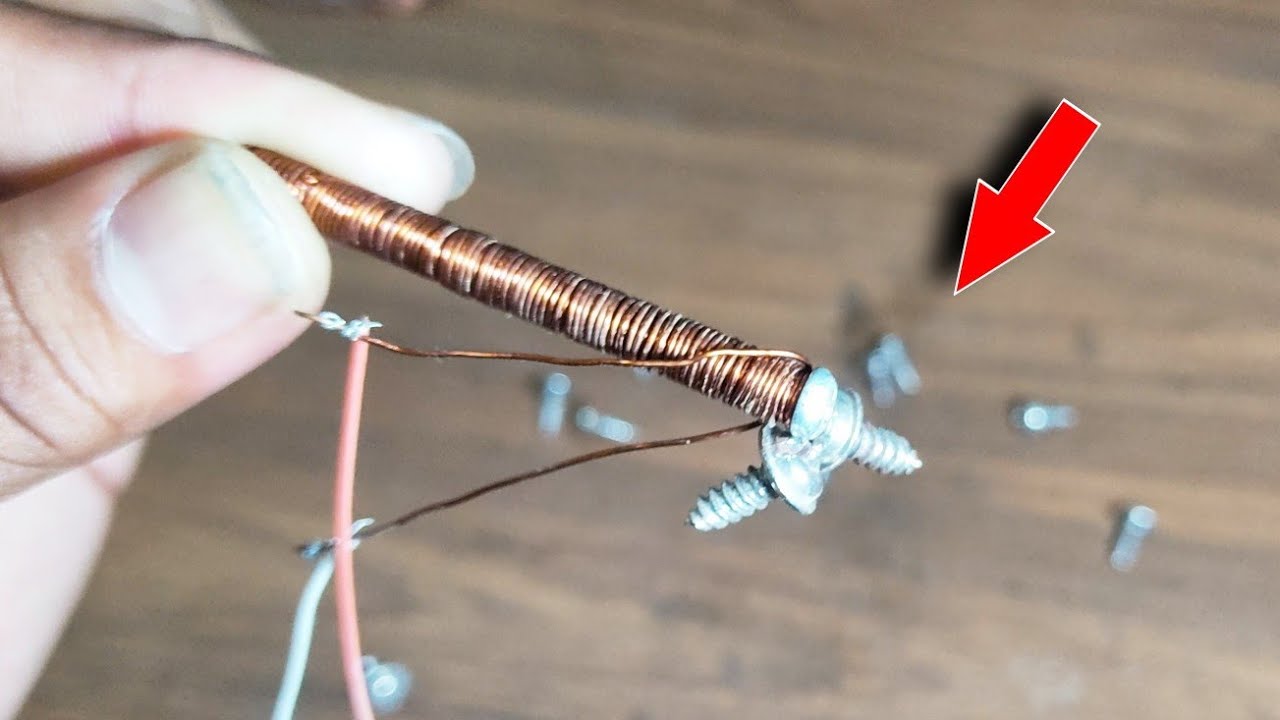 How to make a Electromagnetic coil at home - YouTube
