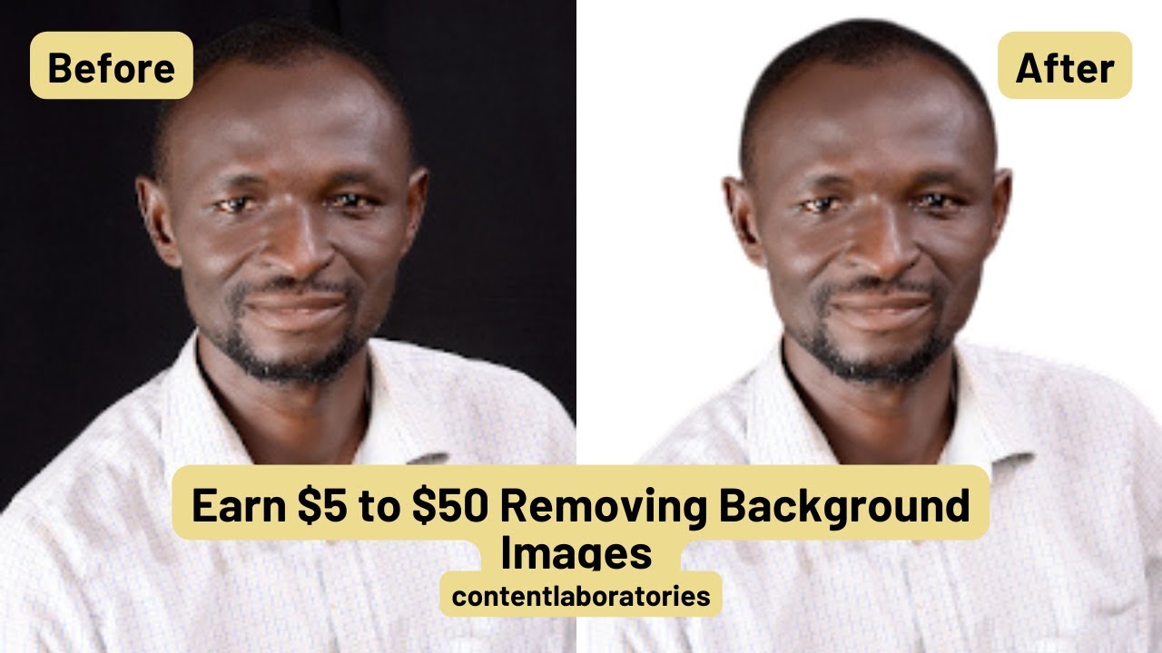 How to Make Money Online Removing Background from Images - YouTube