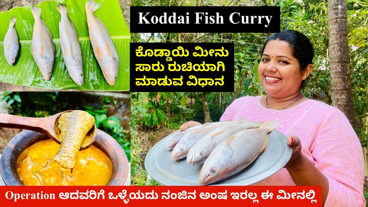 ಈ ರೀತಿ ಕೊಡ್ಡಾಯಿ ಮೀನು ಸಾರು ಮಾಡಿದರೆ ಮೀನು ಸಪ್ಪೆ ಸಪ್ಪೆಯಂತ ಆಗಲ್ಲ ರುಚಿಯಾಗಿ ...