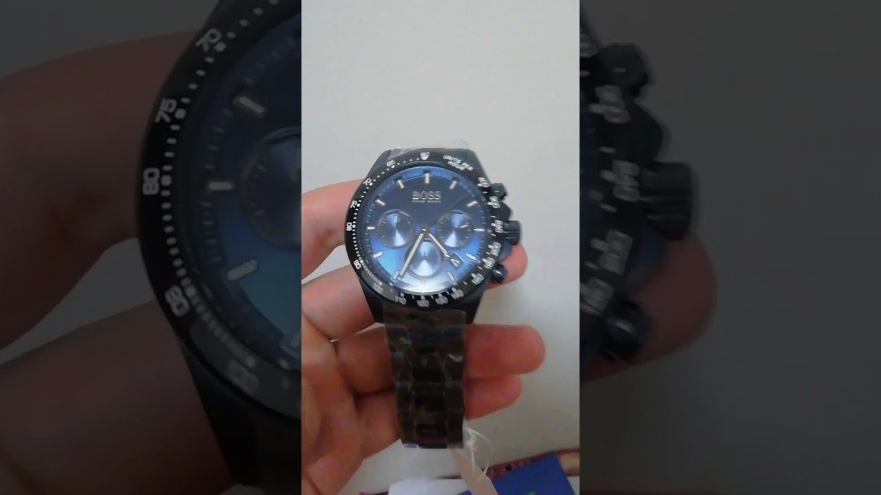 Hugo Boss HB1513758 Men Blue Watch - YouTube