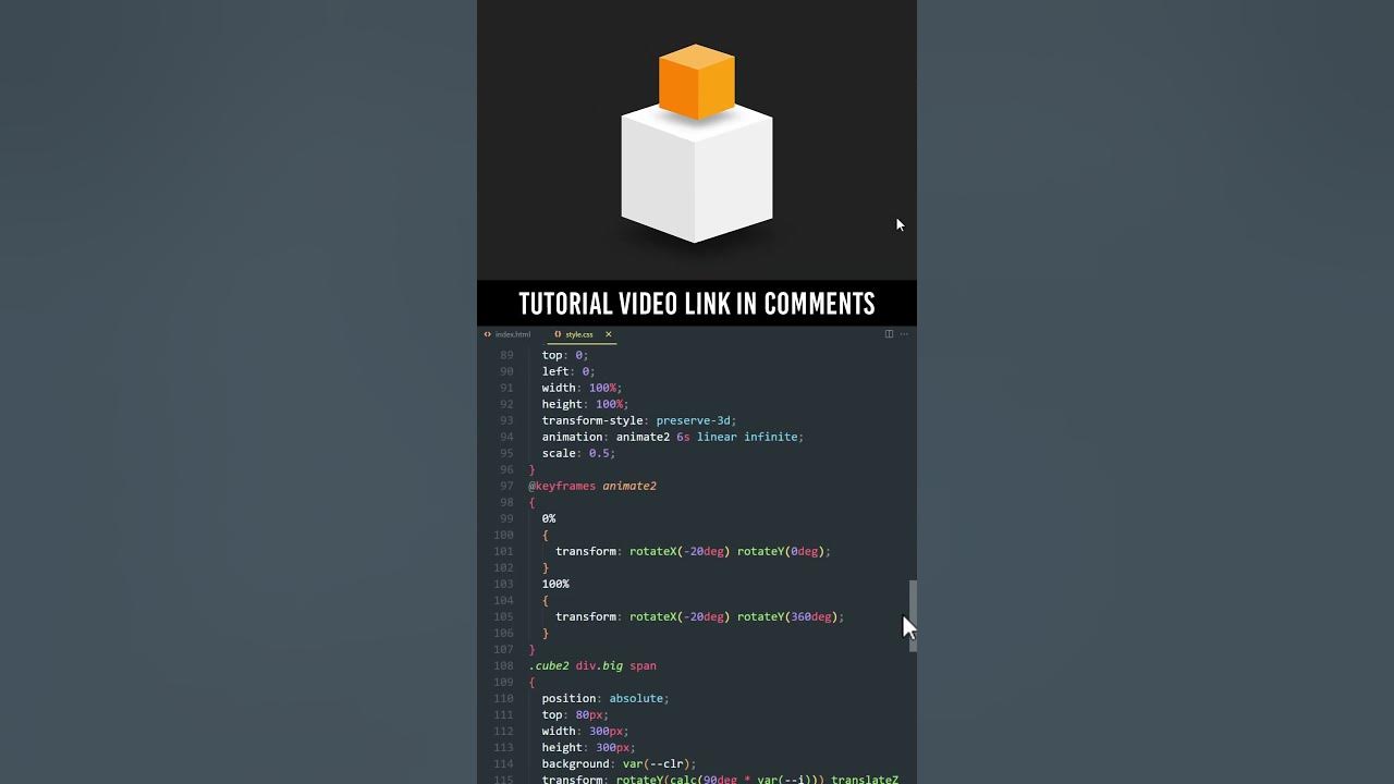 CSS 3D Animation & Hover Effects #shorts - YouTube