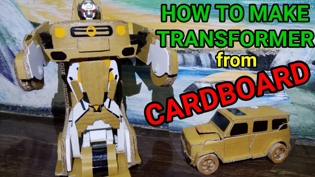 HOW TO MAKE TOY TRANSFORMER FROM CARDBOARD(BMW CLASS G)# #boyutaktv#bmw ...