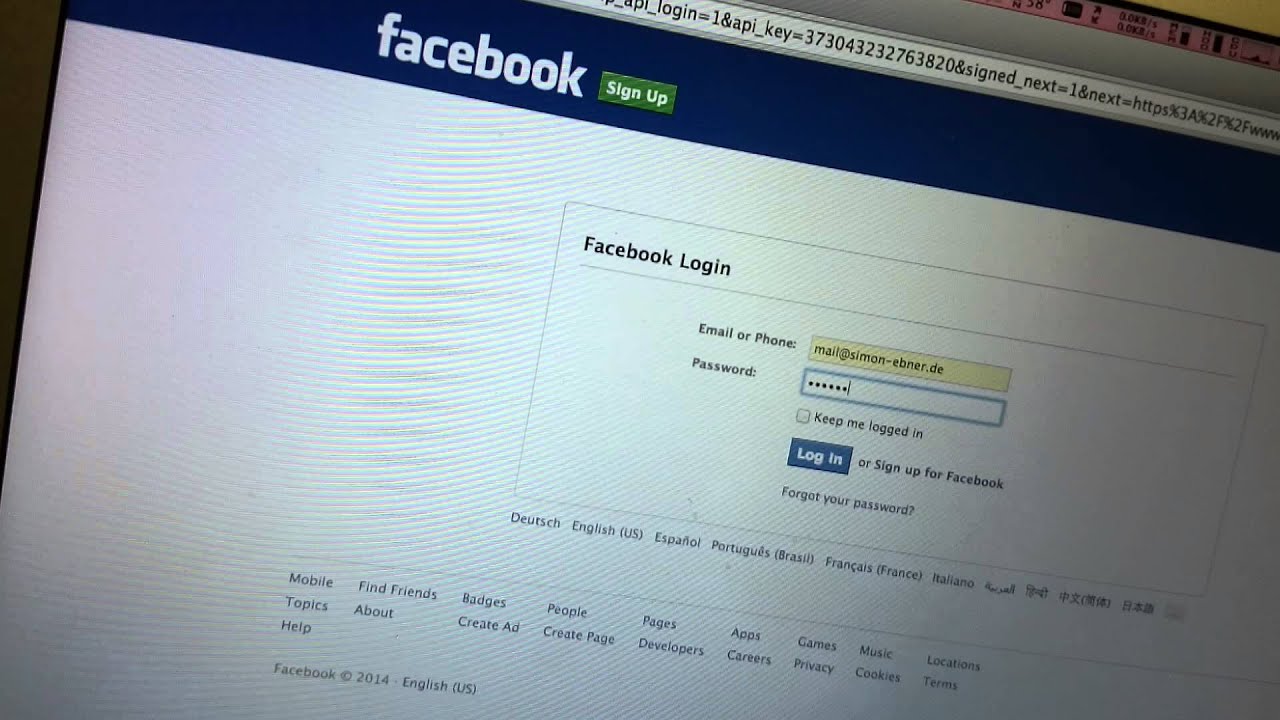 login via Facebook - YouTube