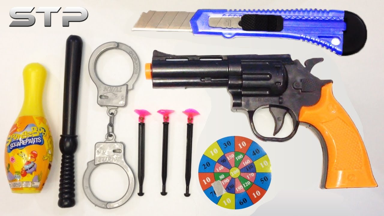 Toy Gun Police Equipment | Chinese Gun Toys Unboxing - YouTube