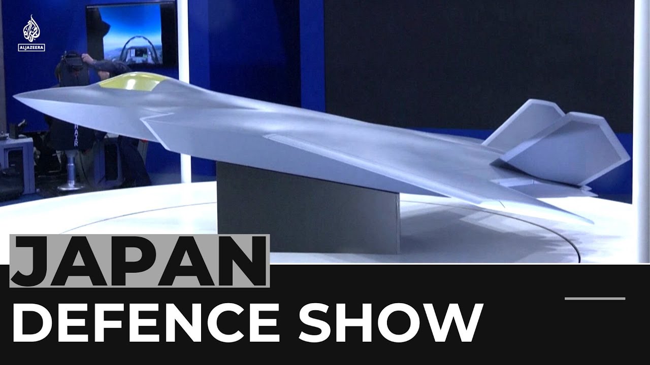 Japan displays fighter jet project with UK, Italy at defence show - YouTube