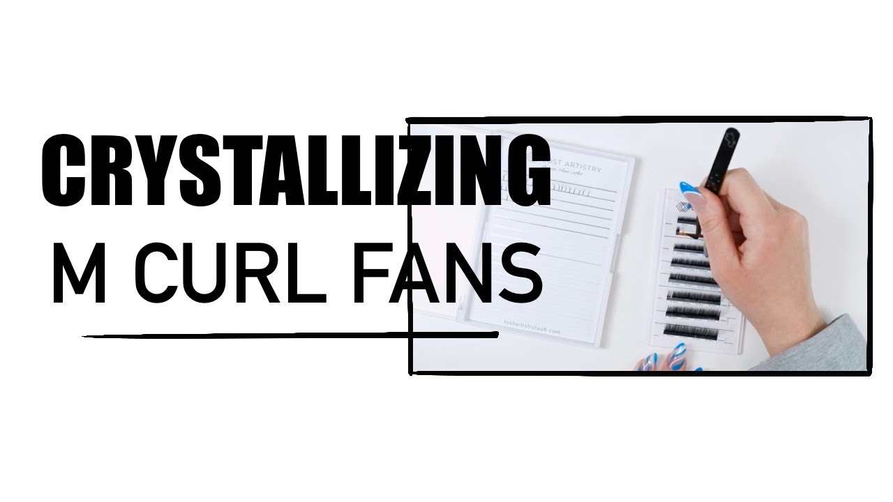 CRYSTALLIZING M CURL FANS | Storing Handmade Volume Fans - YouTube