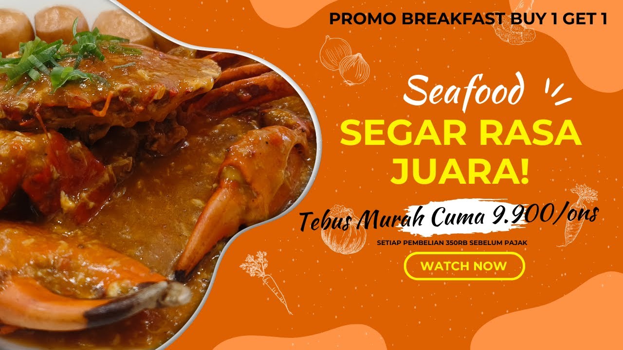 Seafood Segar di Muara Karang! Kepiting Singapore & Ikan Steam Juara ...