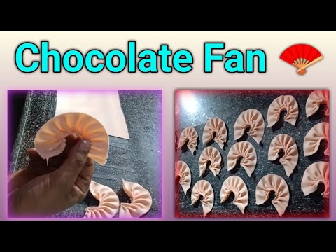CHOCOLATE FAN 🪭 HOW TO MAKE CHOCOLATE FAN 🪭 NEW DISGN #chocolatefans # ...