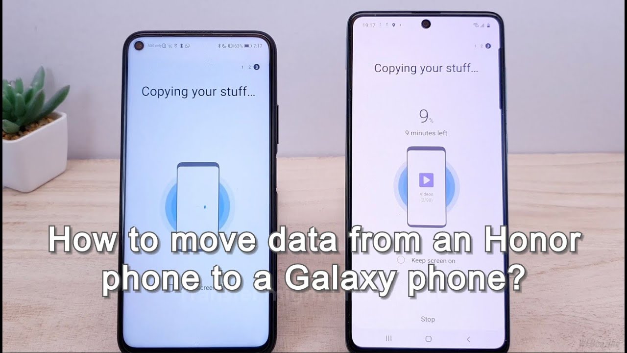 Quick Guide: How to move data from an Honor phone to a Galaxy phone ...