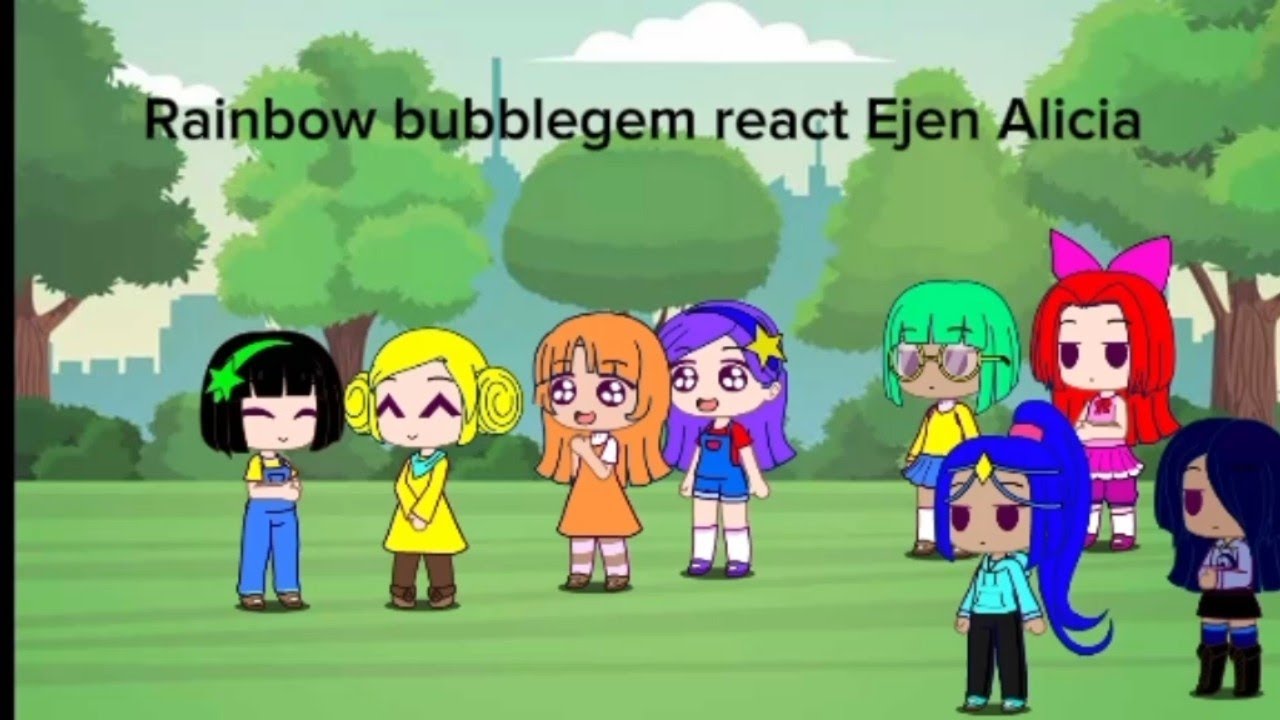Rainbow bubblegem react ejen Alicia - YouTube