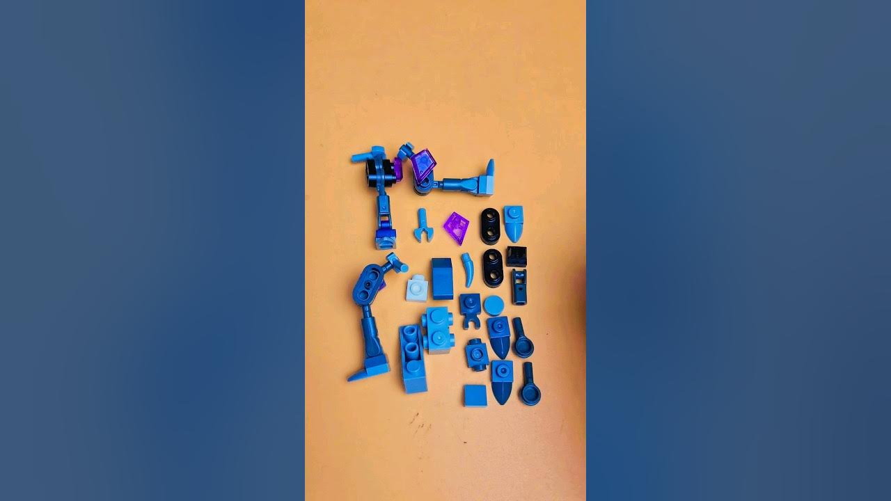 How to build a mini robot with building blocks #brickbuilder #buildingblocks #moc # ...