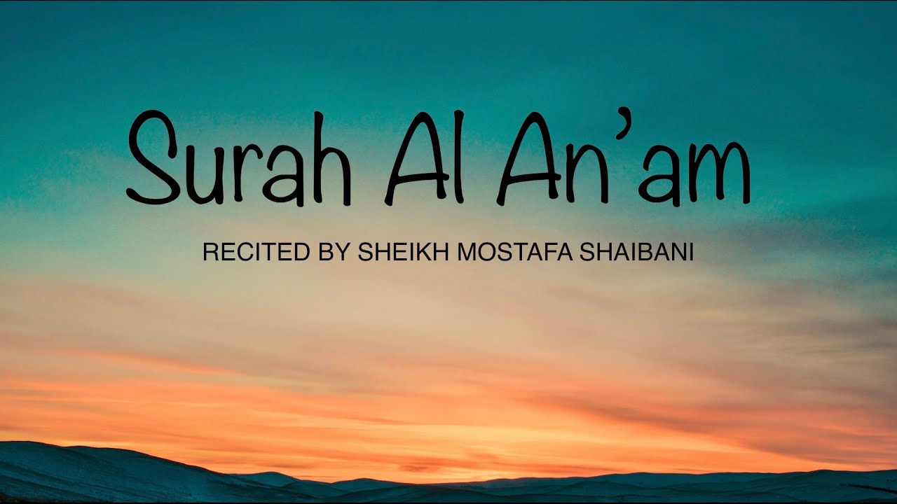 Surah Al An'am - Verses 0-50 | Sheikh Mostafa Shaibani | English ...