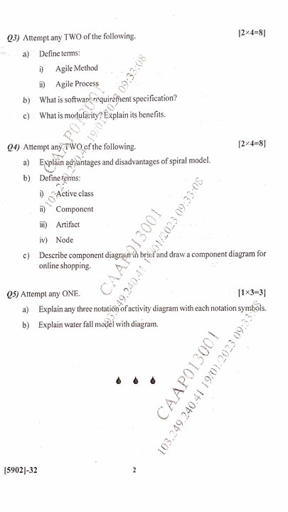 SPPU SY BSC CS Question Paper 2023-24 SEM 3 | SOFTWARE ENGINEERING #sy_bsc_cs #shortsvideo - YouTube