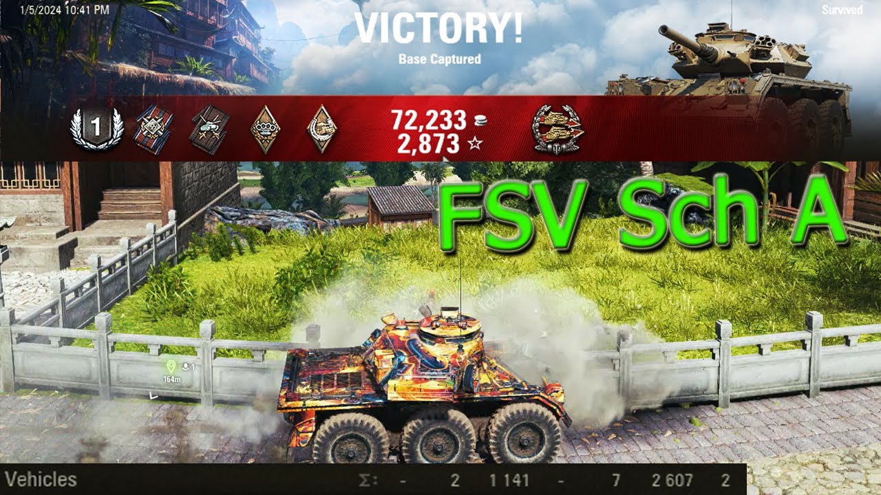 [Word Of Tanks] Medium Tank Tier VII FSV Scheme A 2 Kill 2607 Damage ...