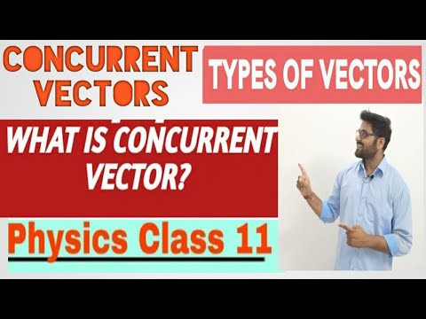 what is Concurrent vectors || Types of vectors || class 11th Physics ...