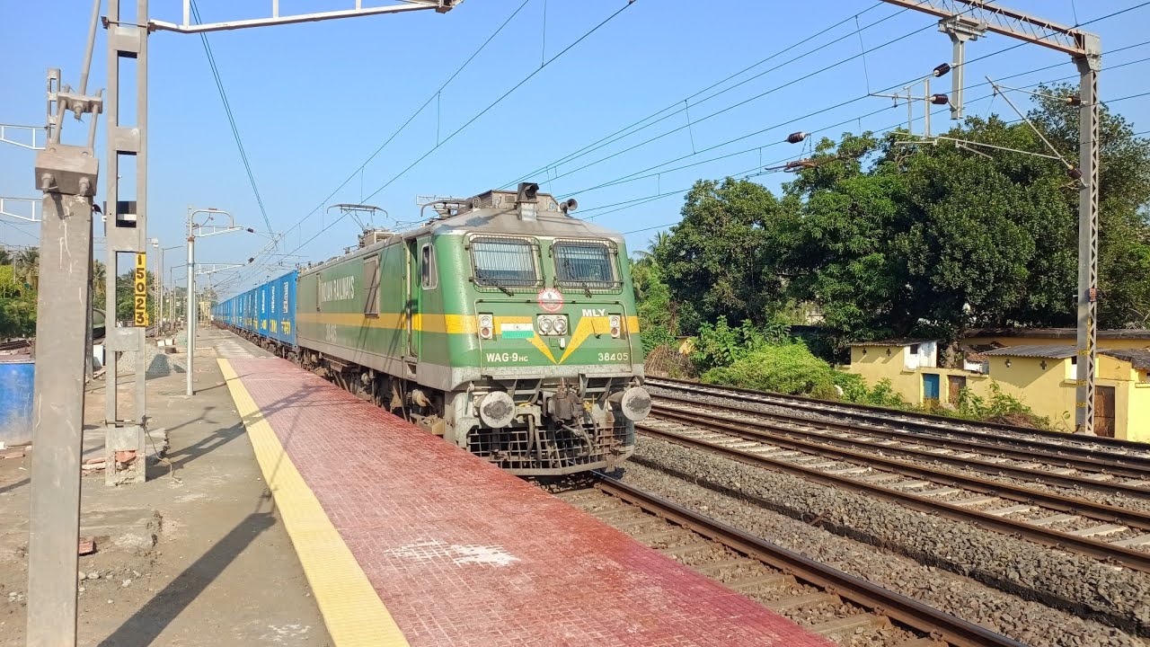 [ 10 in 1 ] Back To Back Indian Railways Freight Train Crossing Videos ...