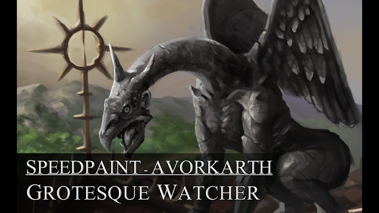 Grotesque Watcher - Avorkarth Artwork / Speedpaint - YouTube