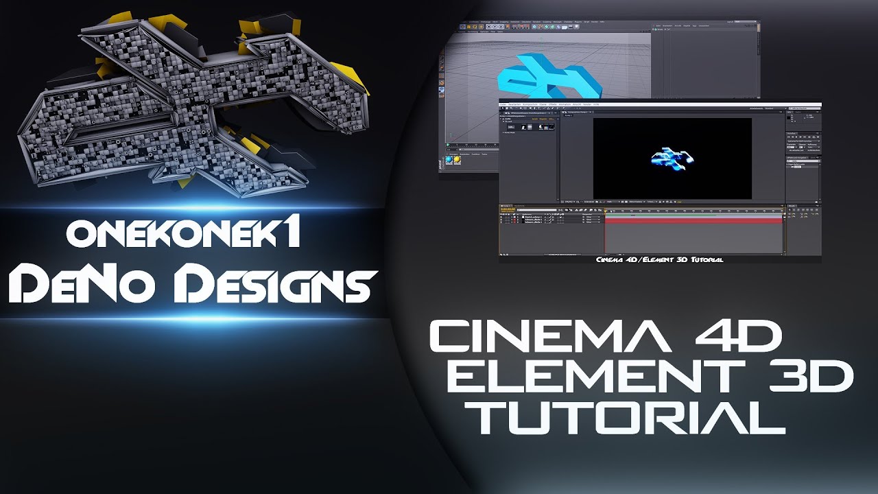 Cinema 4D/Element 3D Basic Tutorial Full HD - YouTube