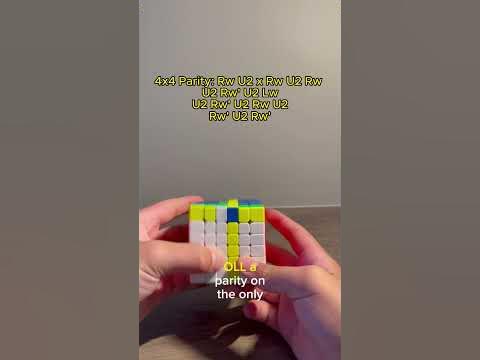 The secret to the 6x6 Rubik's Cube Edge Parity Algorithm #cubing #rubik ...