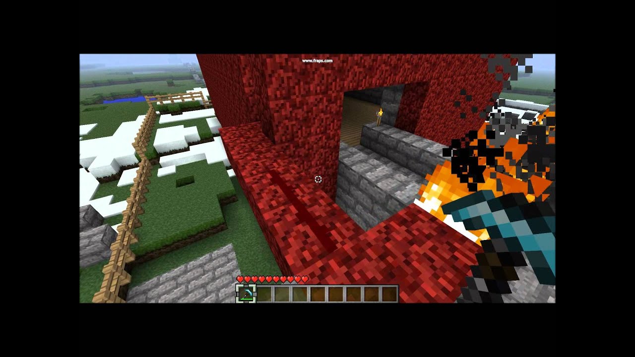 Minecraft Nether Rack Castle - YouTube