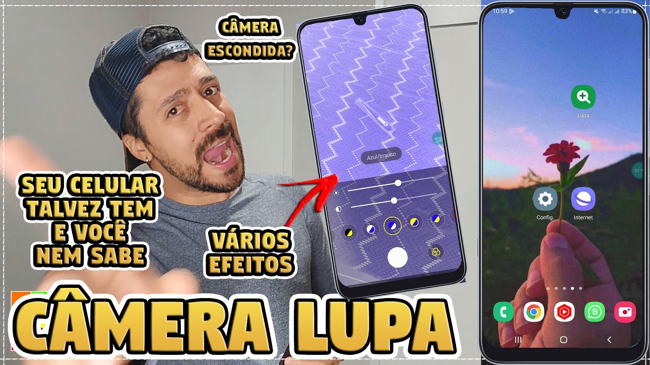 COMO USAR A CÂMERA LUPA NO ANDROID ( APRENDA ) - YouTube