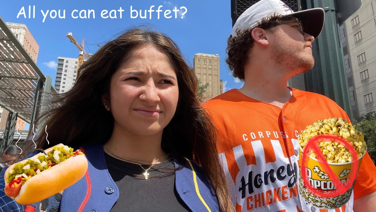 Eating everything at a baseball stadium - YouTube