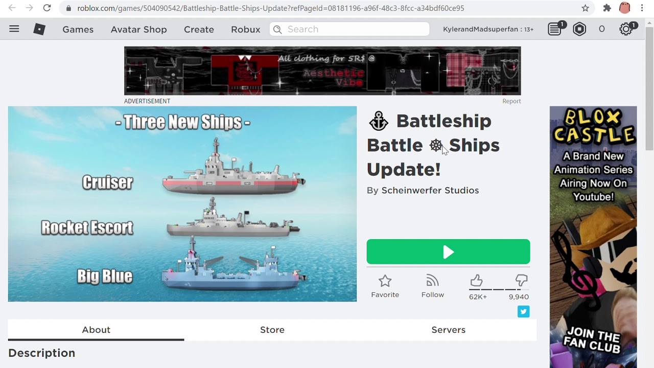 ⚓ Battleship Battle ☸ Ships Update~! Roblox - YouTube