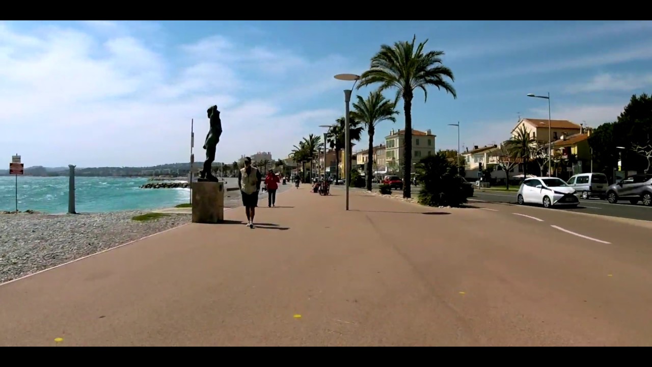 Cagnes-sur-Mer, France: Bike ride through The Promenade de la Plage ...