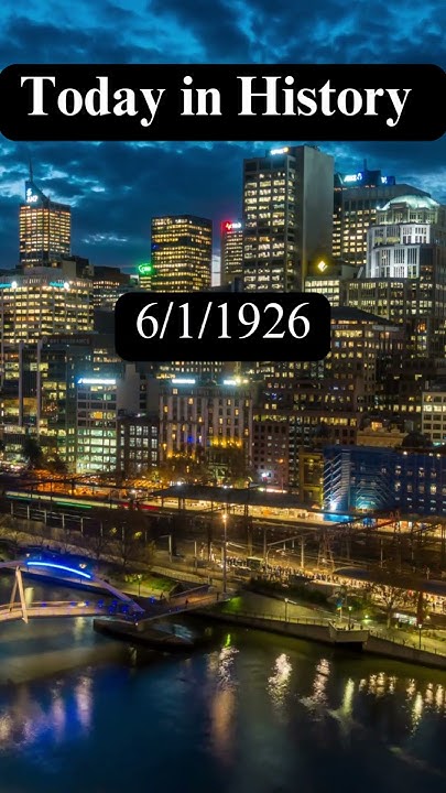 Today in History June 1. #funfacts - YouTube