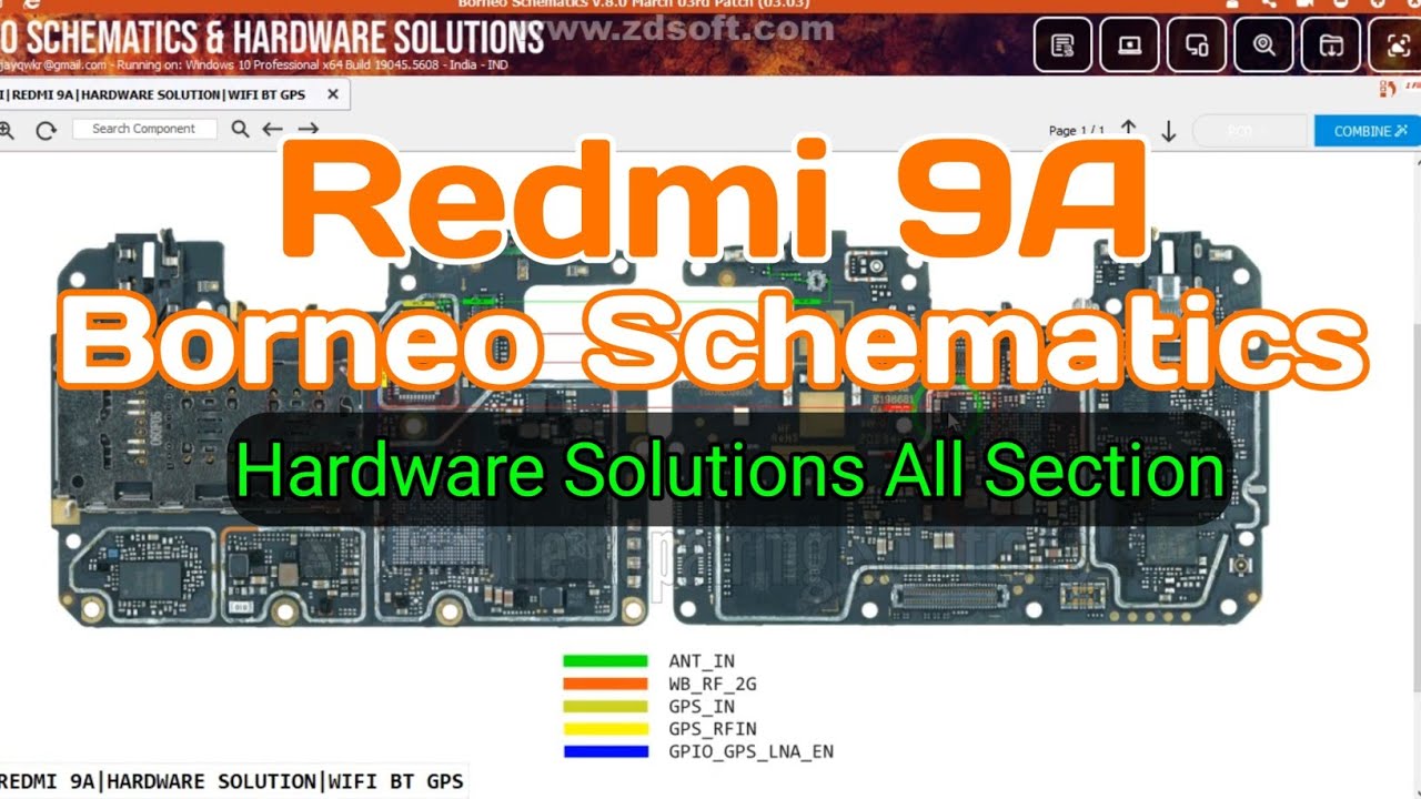 redmi 9a hardware solutions | redmi borneo schematics all section - YouTube