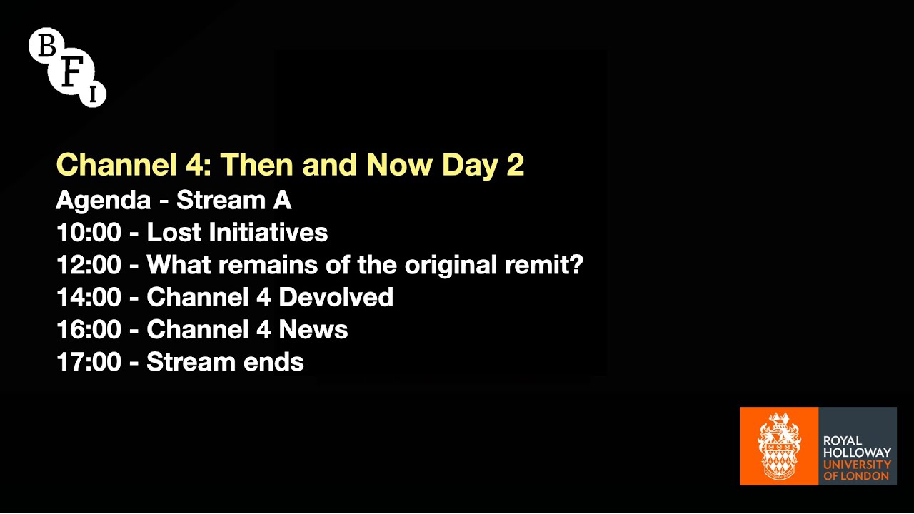 Channel 4: Then and Now - Stream A - Sat 24 Sep - YouTube