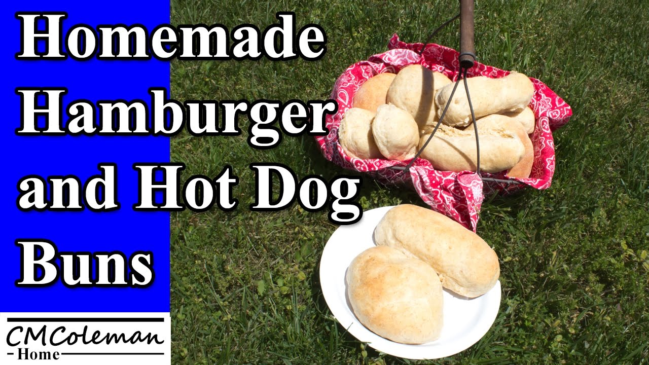 Hamburger and Hot Dog Buns, an easy homemade recipe - YouTube