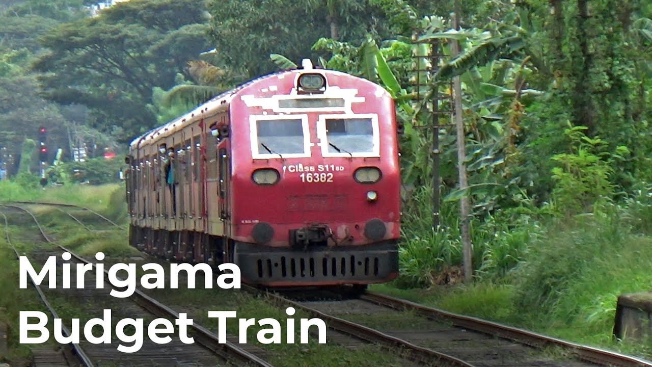 Mirigama Budget Train with Class S11 in Sri Lanka - YouTube