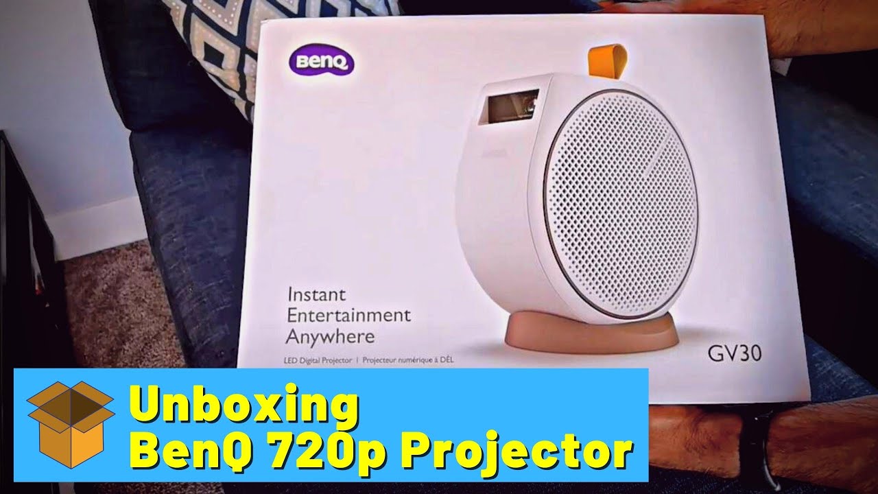 Unbox: BenQ 720p Portable Projector GV30 - YouTube