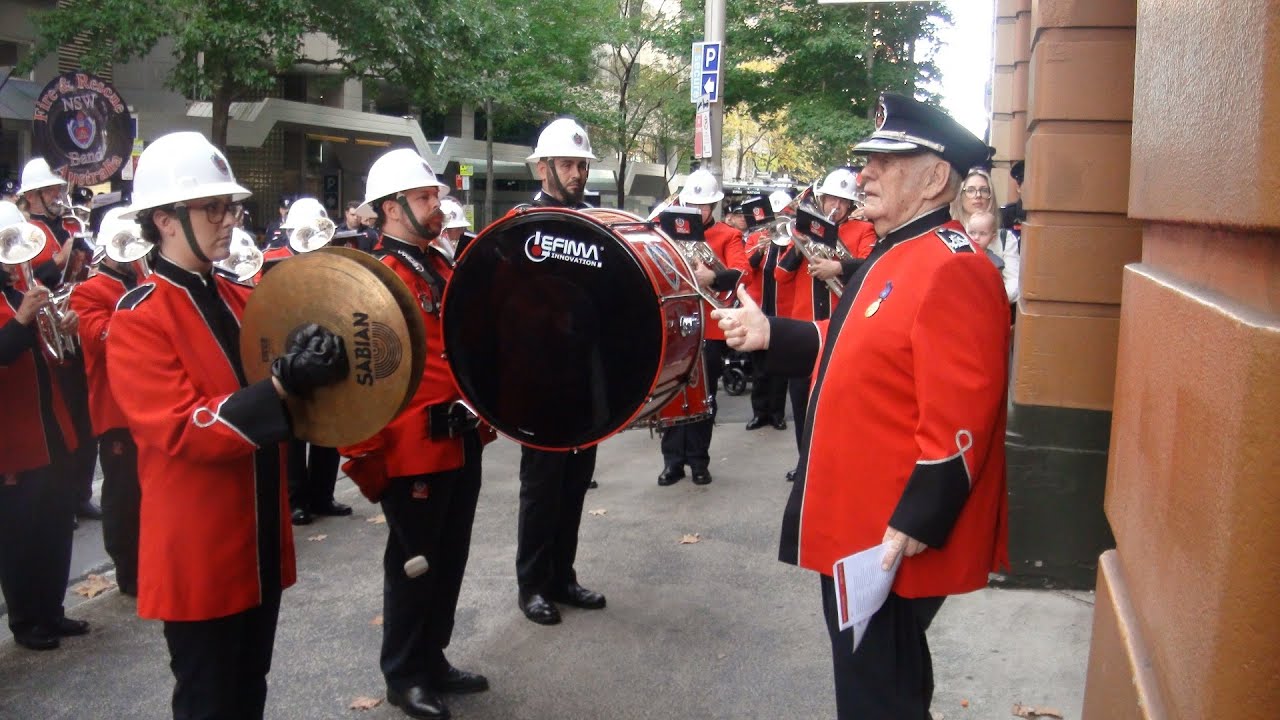 Fire + Rescue NSW Band preparations for ANZAC Day 2023 and the ANZAC ...
