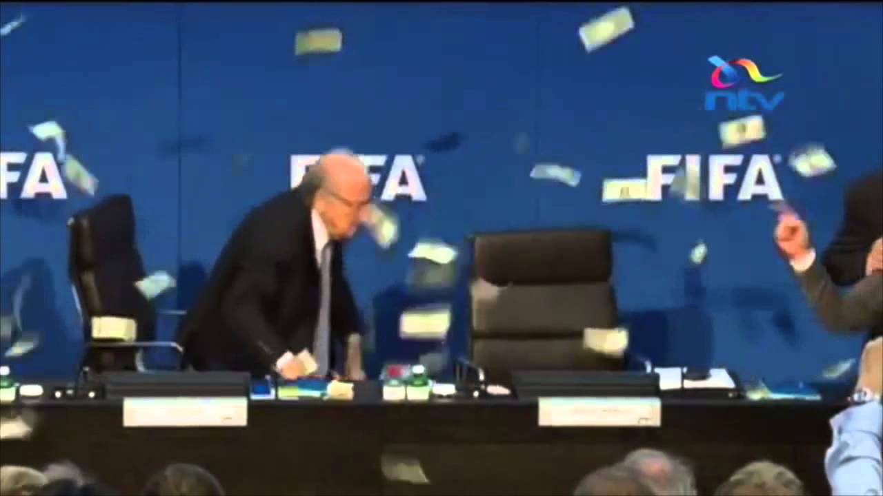 sepp blatter makes it rain - YouTube