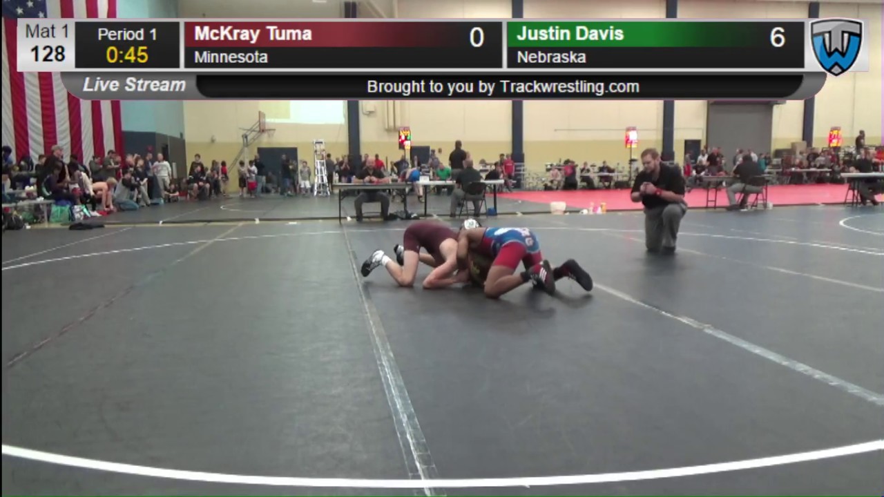 3211 Schoolboy 128 McKray Tuma Minnesota vs Justin Davis Nebraska ...