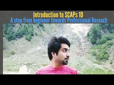 Lecture No 1:Introduction to SCAPs for Solar Cells Simulation as a ...