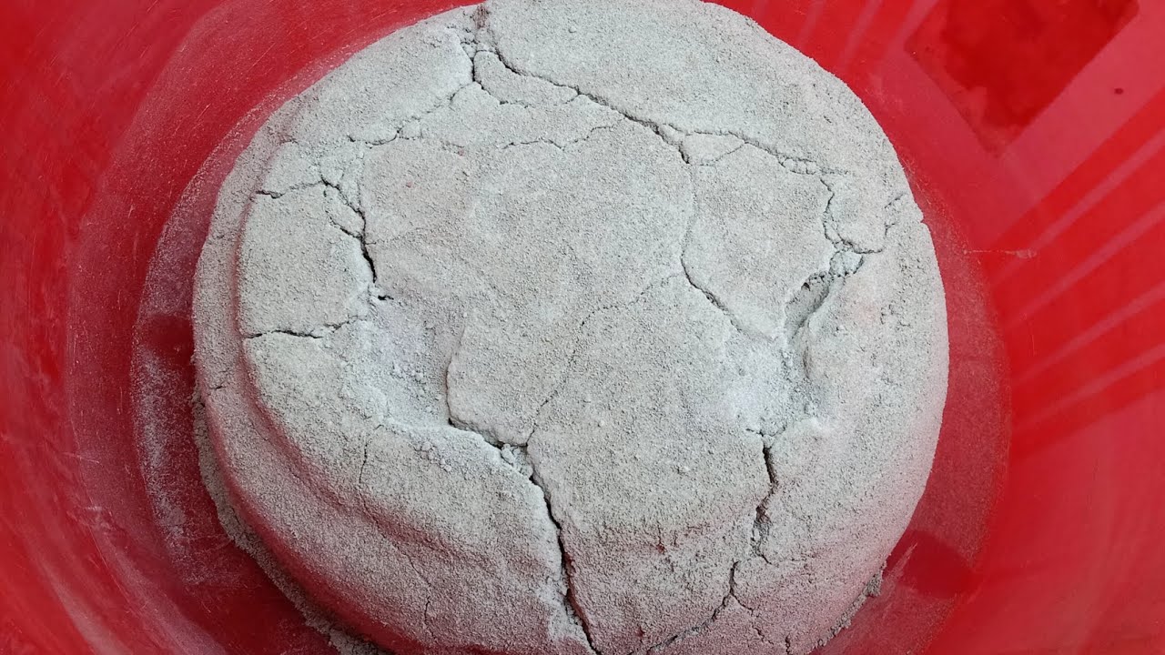 ASMR//White Sand Cement Full Tub Dry Snappy Lil Damp Crumbling ...