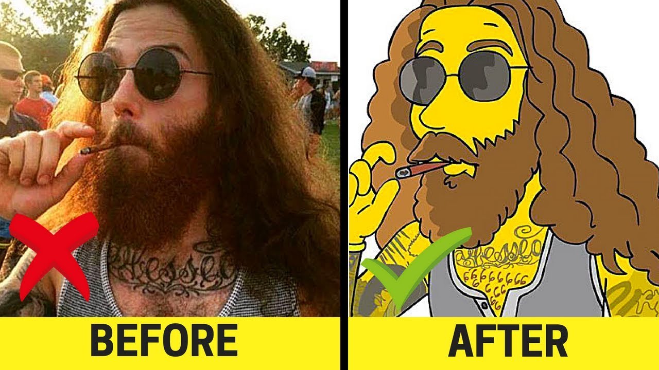 Simpsons Illustrator - Artist Turns People Into Simpsons - YouTube