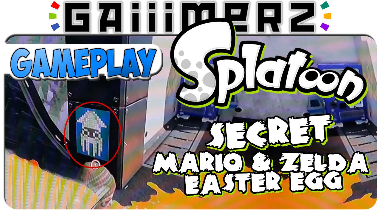 SPLATOON [ SECRET (Mario & Zelda Easter Egg in Splatoon!) ] - YouTube