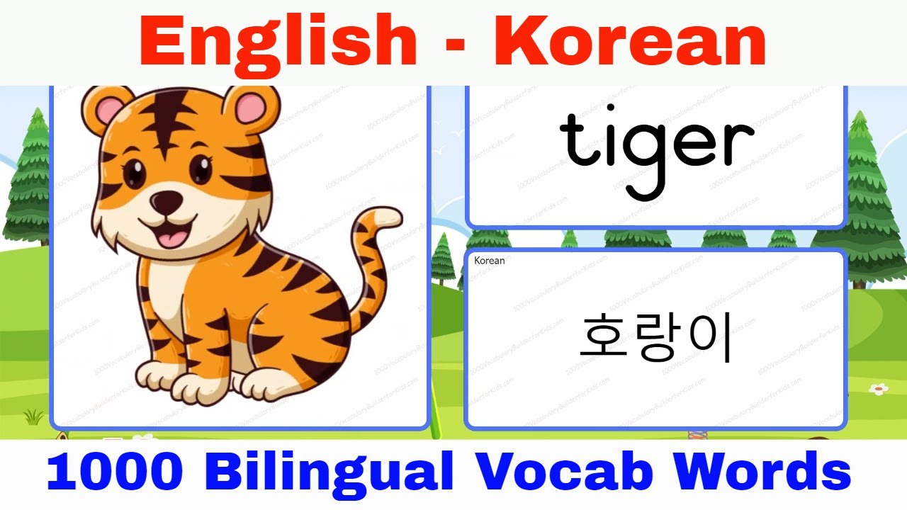 📌Learn English Korean Vocabulary with Pictures for Beginners : 영어 한국어 ...