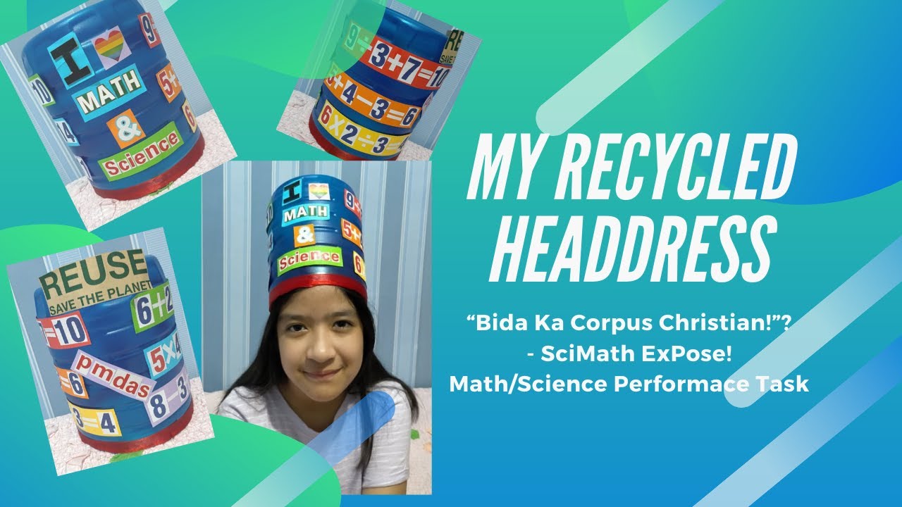 My Recycled Headdress - YouTube