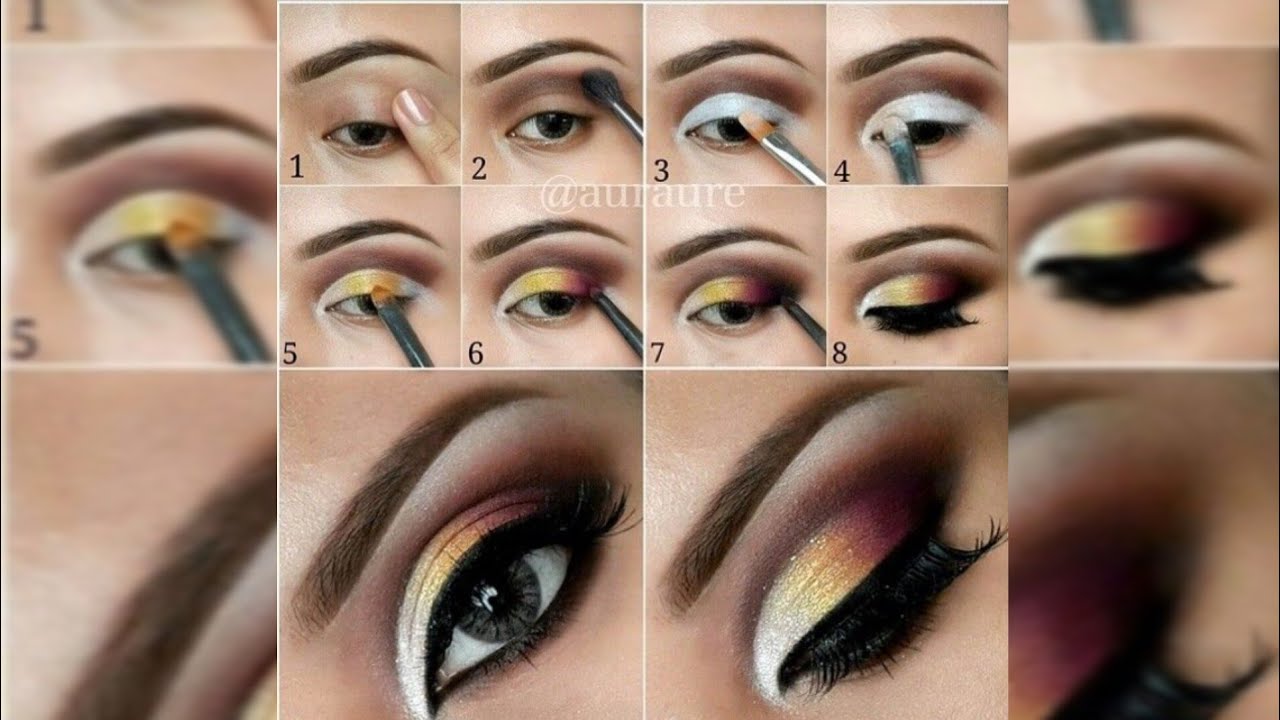 Gradient eye makeup tutorial|Easy gradient eye makeup - YouTube