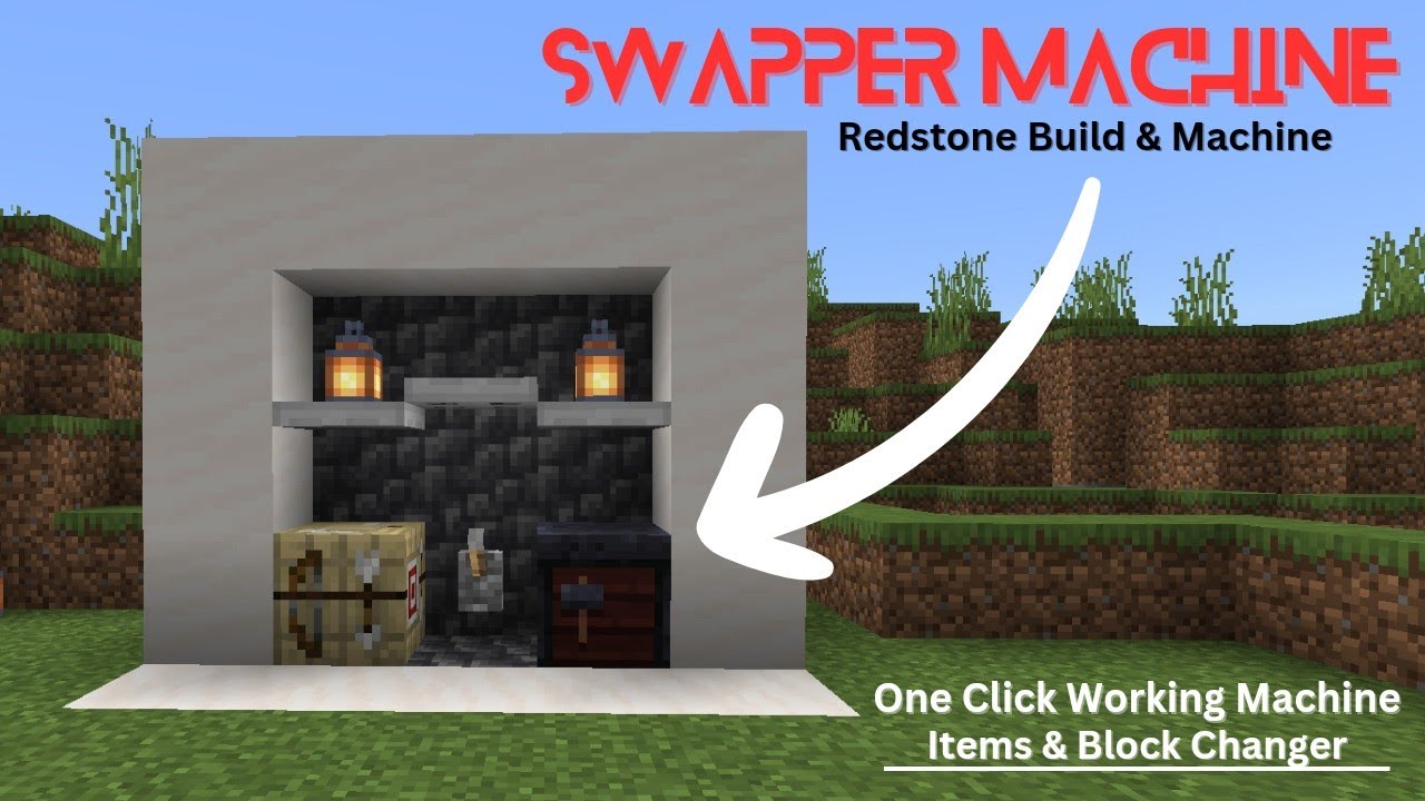 Minecraft PE: Swapper Machine | Epic Redstone Build & Hacks! - YouTube